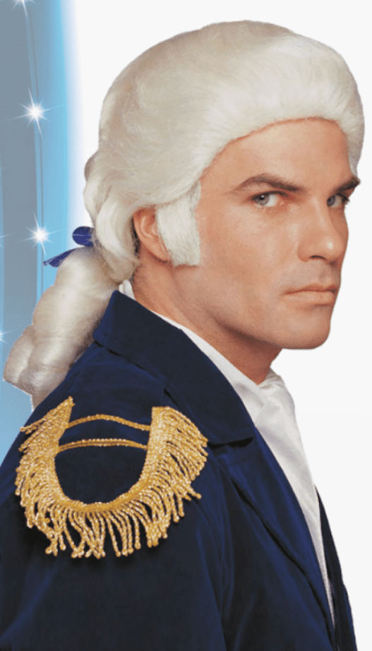 Man's Colonial Wig - Ponytail Wig - Asst Colors - THEATRICAL WIGS MEN'S ...