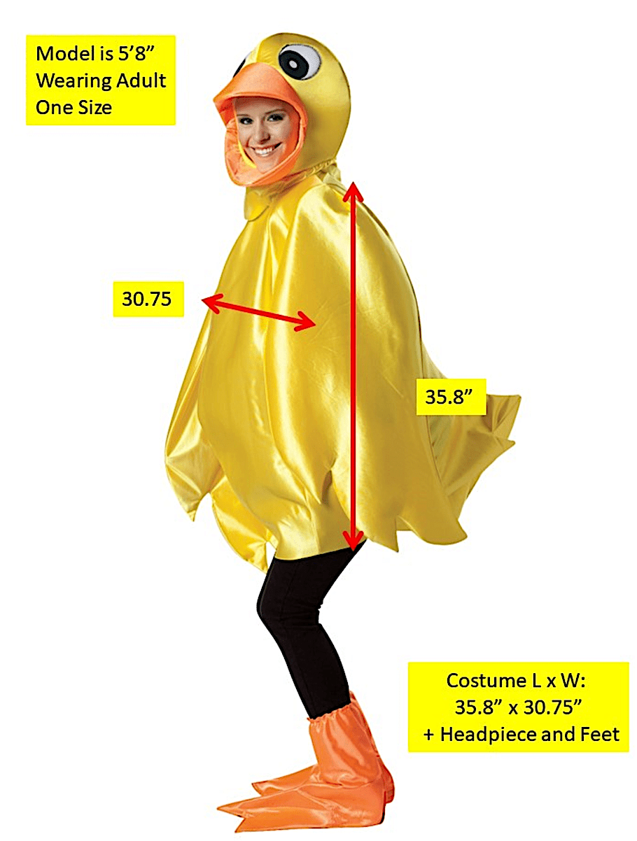Rubber Ducky Costume - ANIMAL RELATED COSTUMES ACCESSORIES MASCOTS