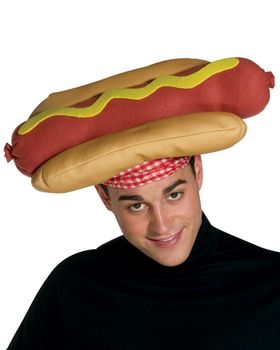Food Hat - Hot Dog Hat - NOVELTY HATS WITCH HATS