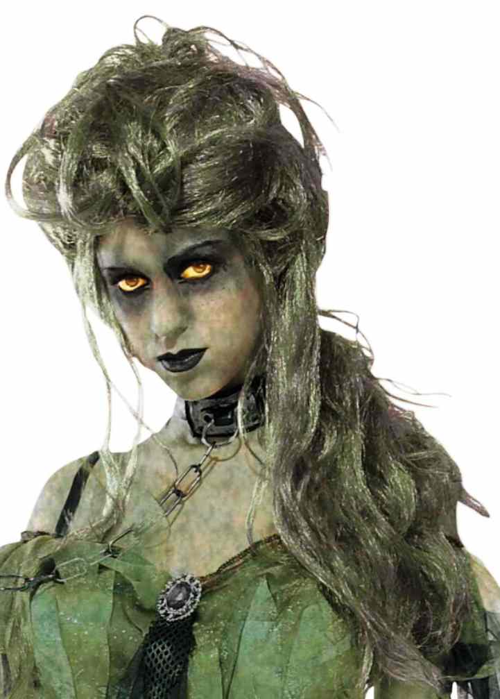 Horror Wig - Lady Zombie Wig - NOVELTY WIGS GOTHIC, COSPLAY COLORED WIGS