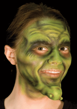 Wicked Witch Chin - Green Latex - Glue On - BALD CAPS FAKE CHINS ...
