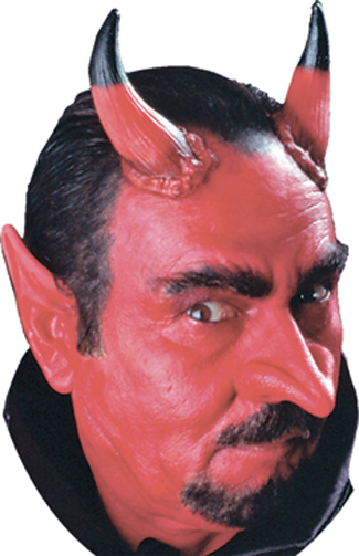 Red Latex Devil Ears - Glue On - PROSTHETIC EARS EAR TIPS