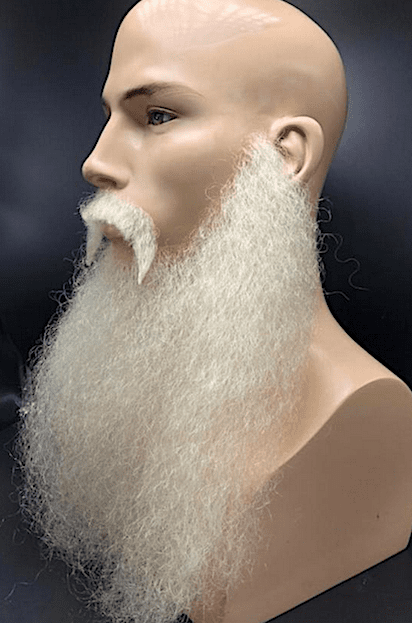 Santa Beard Set - Long Traditional Set - SANTA BEARDS and MUSTACHE SETS