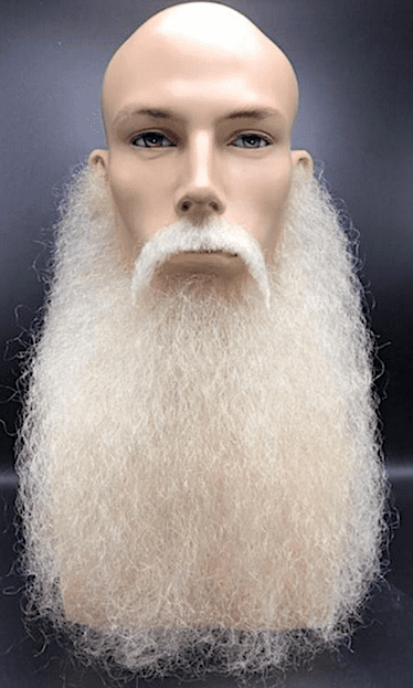Santa Beard Set - Long Traditional Set - SANTA BEARDS and MUSTACHE SETS