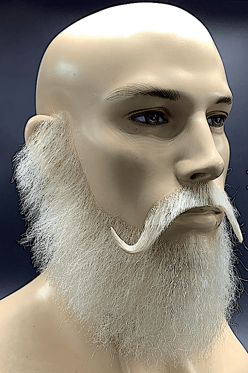 Santa Beard Set - Short Wide Wingtip Style - SANTA BEARDS and MUSTACHE SETS