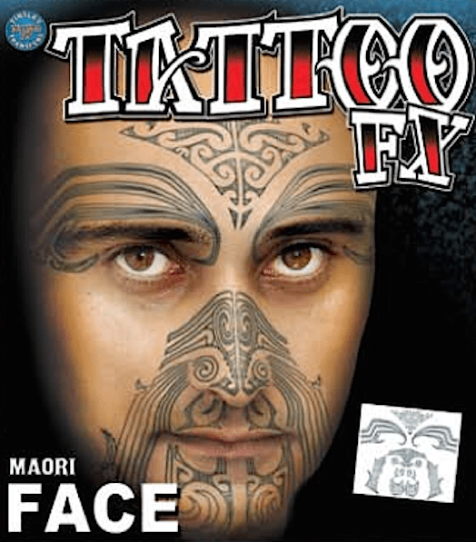 Temporary Tattoo - Maori Face Tattoo - Full Face Tattoo - TEMPORARY ...