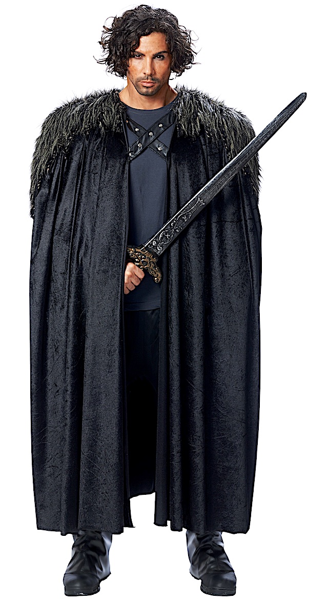 Unisex Medieval Cape - Faux Fur Trim - CAPES, CLOAKS COATS and ROBES