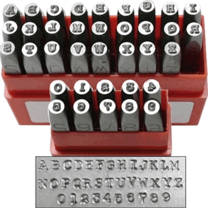 Antique Font Hand Stamp Set