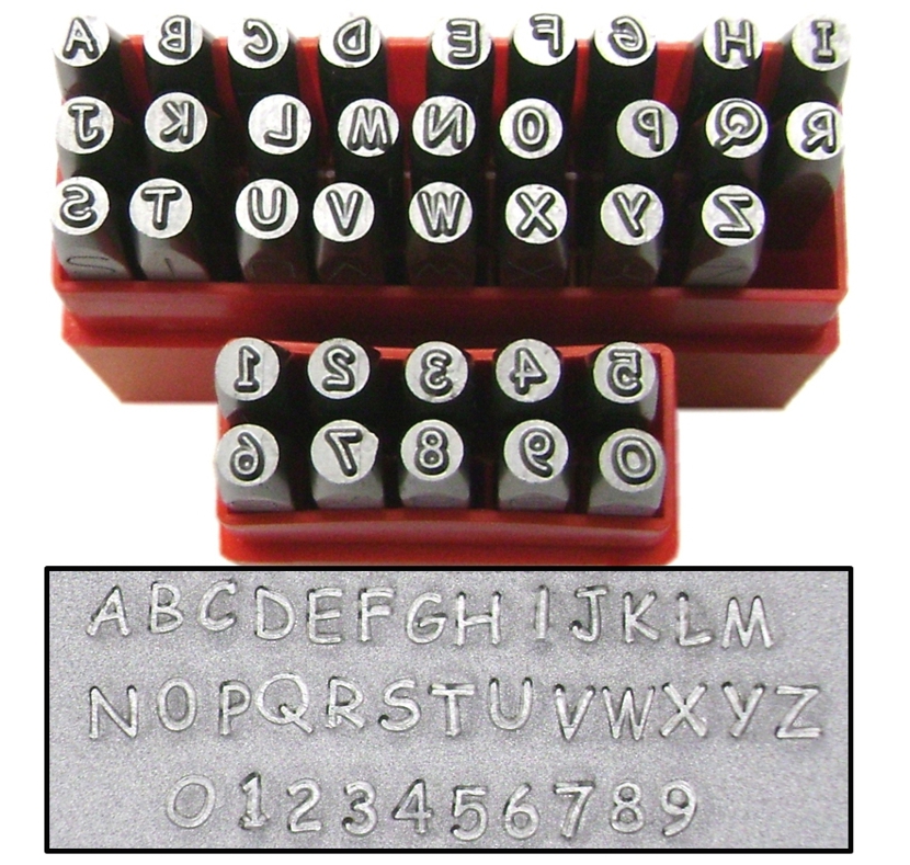 Comic Font Hand Stamp Set