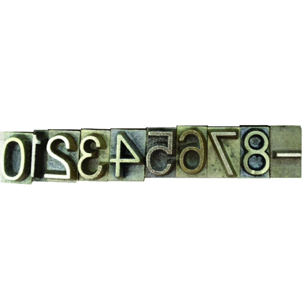 Concrete Number Stamp Set 1 Inch Character