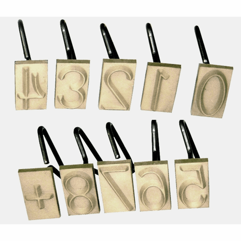 Concrete Number Stamp Set 2, 3 and 4 Inch Character