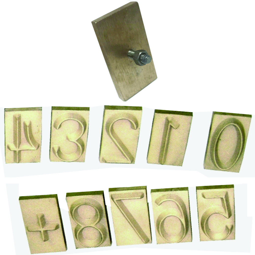 Concrete Number Stamps Interchangeable