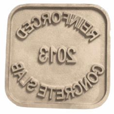 Concrete stamps for marking letters, numbers, date marks, logos