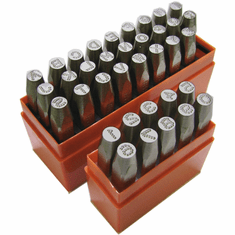 Low stress round and dot face hand stamps