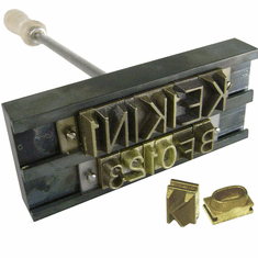 Concrete stamps for marking letters, numbers, date marks, logos