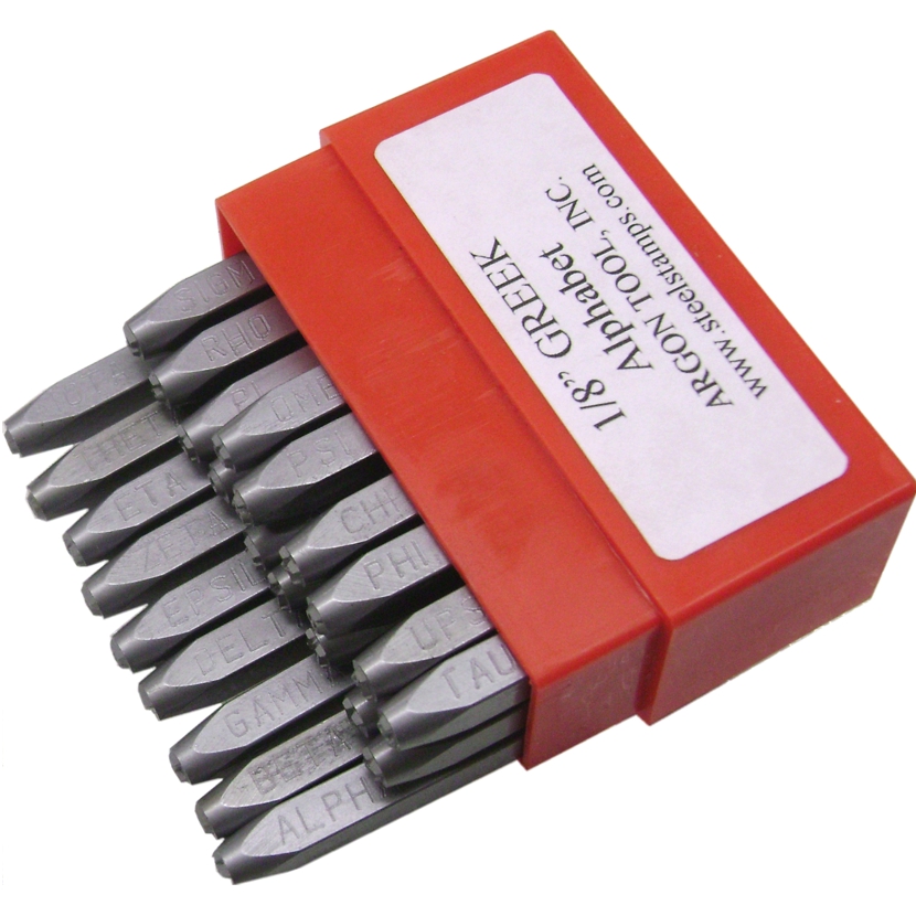 Greek Alphabet Hand Stamp Set