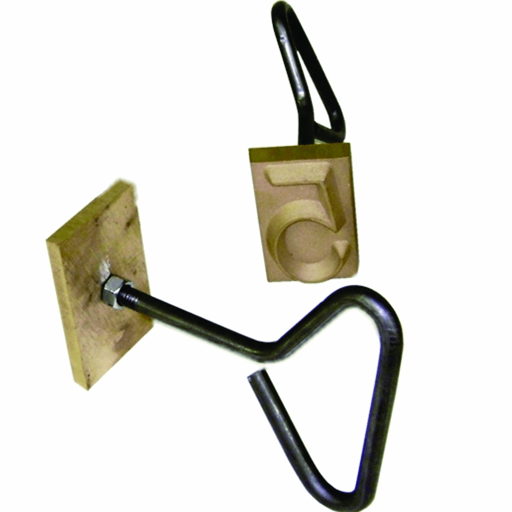 Concrete stamps for marking letters, numbers, date marks, logos