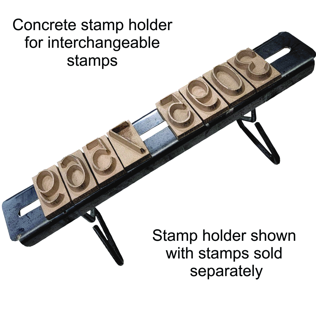 Interchangeable Concrete Stamp Holder for 2", 3", and 4" Stamps