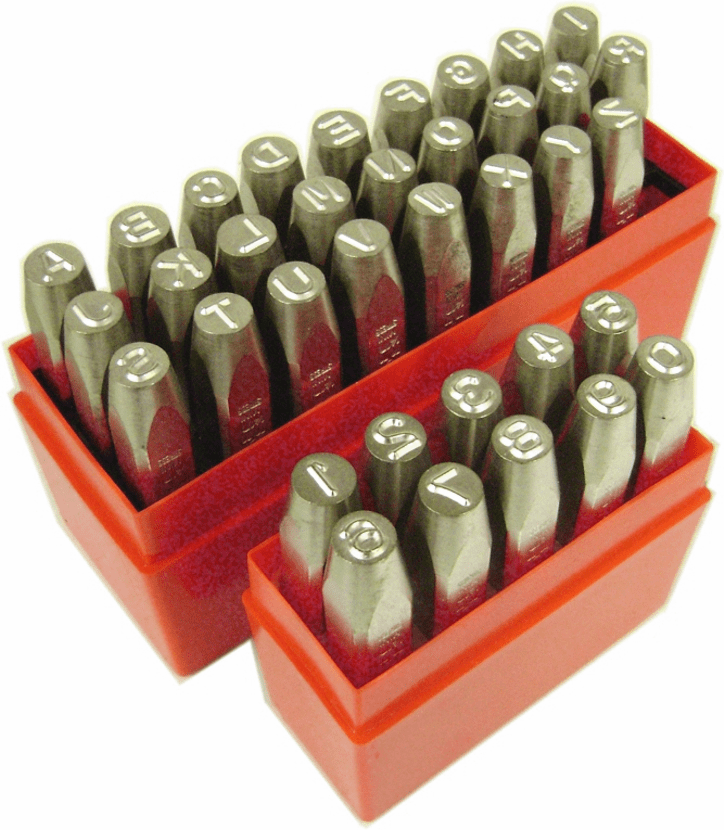 Low stress round and dot face hand stamps