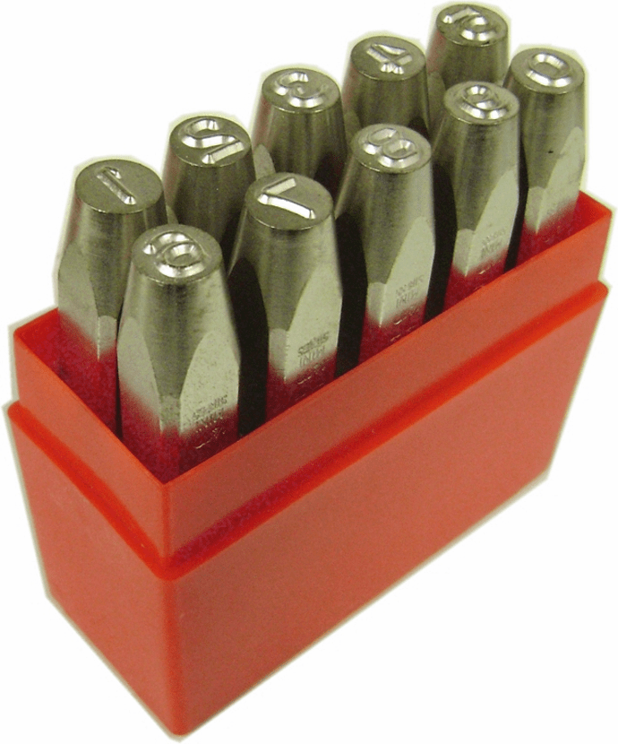 Low stress round and dot face hand stamps