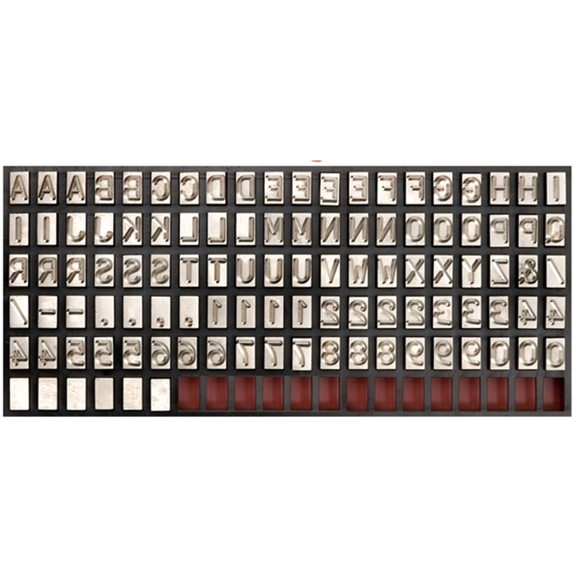 Steel Type and Type Holder