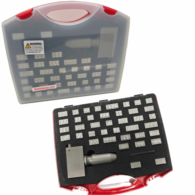 Steel type and type holders for stamping and marking