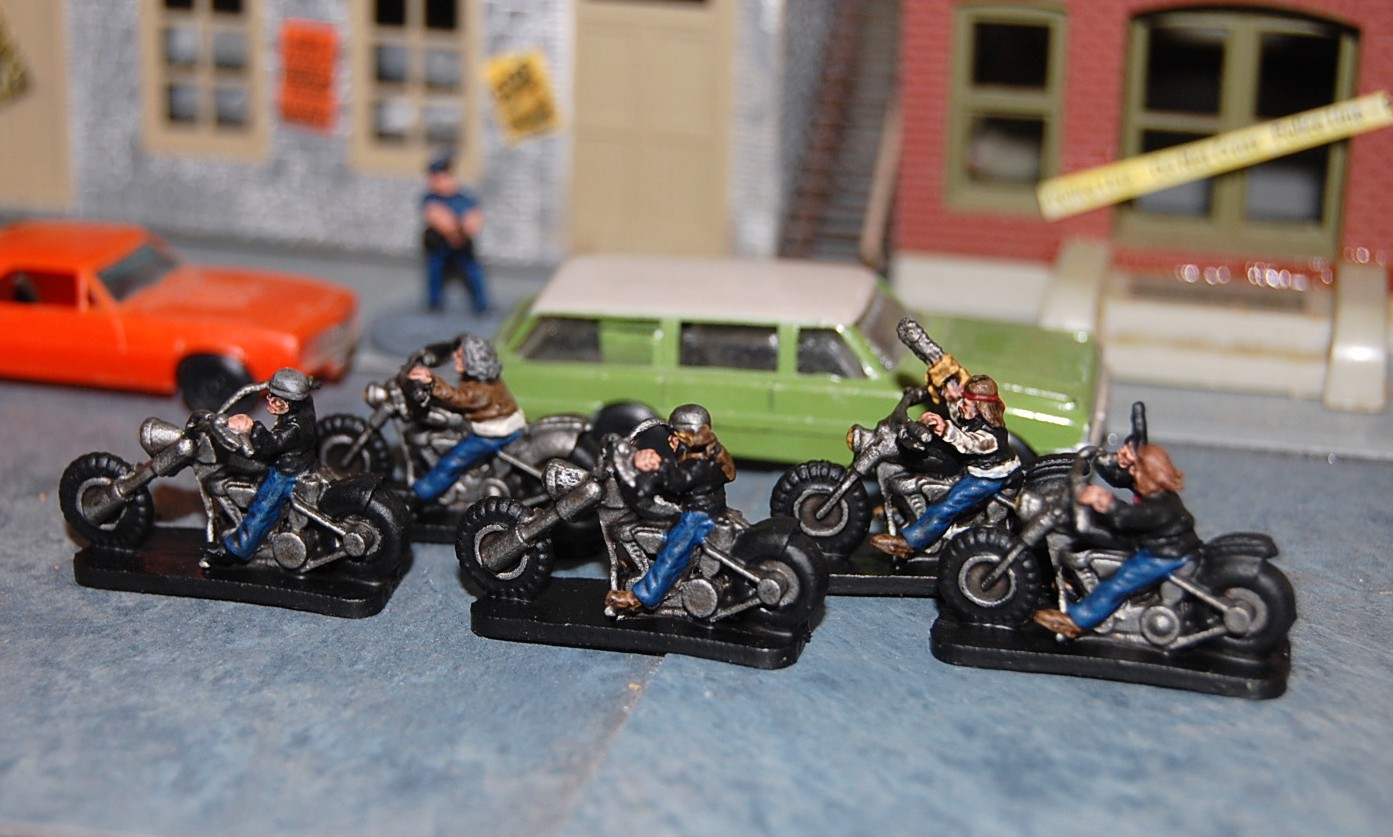 15mm Biker Gang (on Motorcycles)