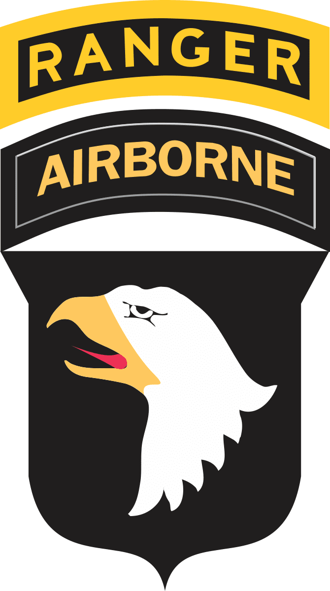 101st Airborne Ranger Tabs Sticker Decal