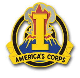 1st Army Corps Unit Crest 3.8" Vinyl Transfer Decal
