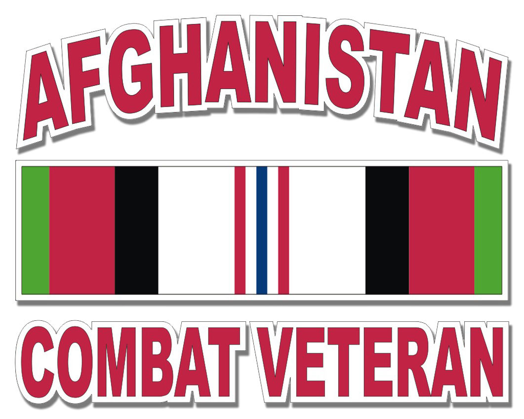 Afghanistan Combat Veteran Decal