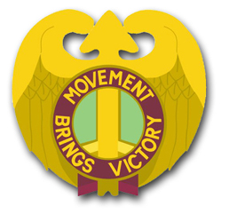 Army 143rd Transport Command Unit Crest Vinyl Transfer Decal