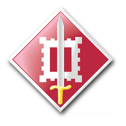 Army 18th Engineer Brigade Patch Decal