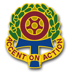 Army 319th Transport Brigade Unit Crest 10" Vinyl Transfer Decal