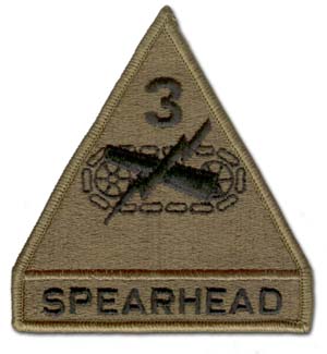 Army 3rd Armored Subdued Military Patch