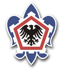 Army 555th Engineering Group Unit Crest 8" Vinyl Transfer Decal