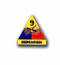 Army 9th Armored Division Military Pin