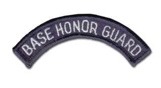 Army Base Honor Guard (White on Navy) Military Tab