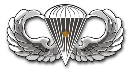 Army Basic 1 Combat Jump Wings Vinyl Transfer Decal