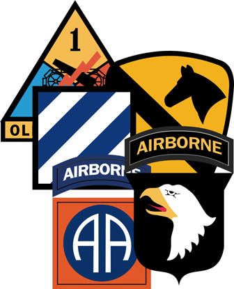 Army Division Decals