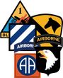 Army Division Decals