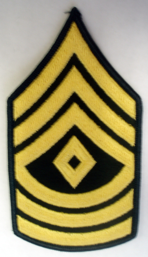 Army First Sergeant Chevron Patch (Pair)