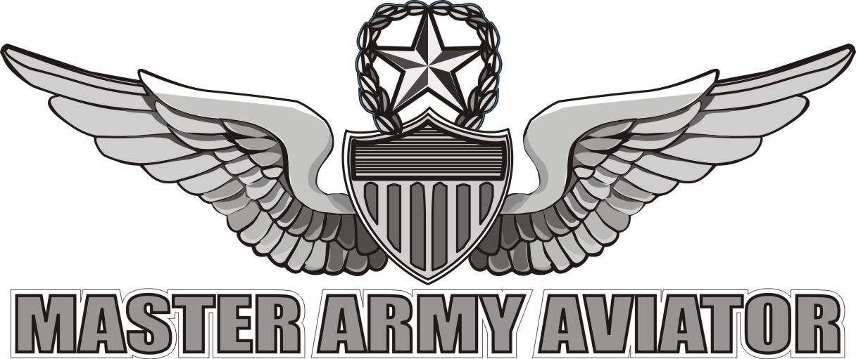 Army Master Aviator Decal Sticker