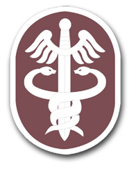 Army Medical Command Patch Vinyl Transfer Decal