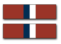 Army Philippine Liberation Ribbon 10" Vinyl Transfer Decal