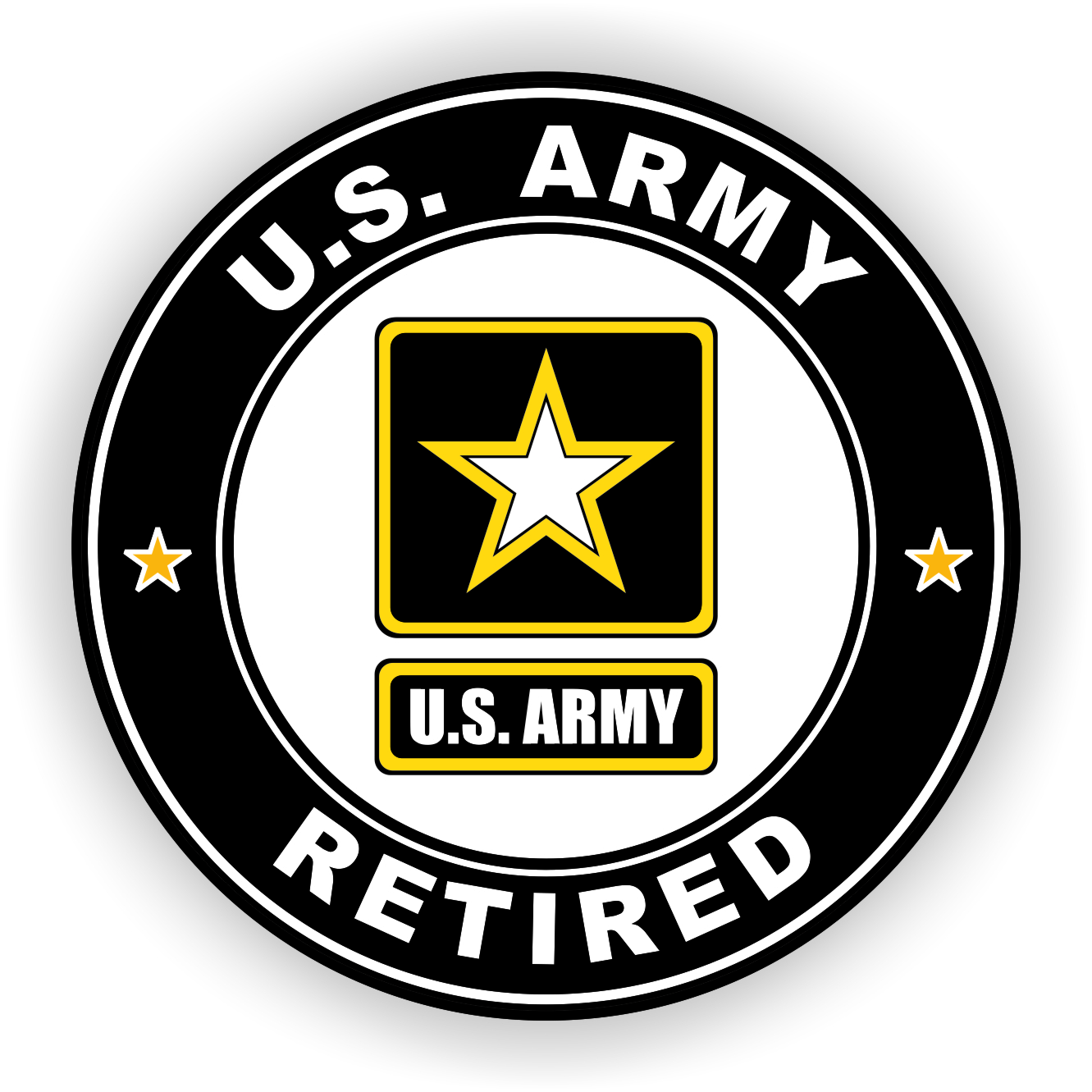 Army Retired Vinyl Decal
