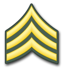 Army Sergeant Rank Vinyl Transfer Decal