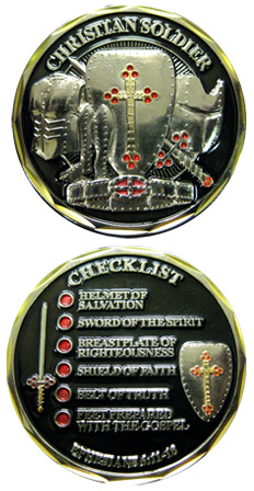 Christian Soldier Checklist Challenge Coin
