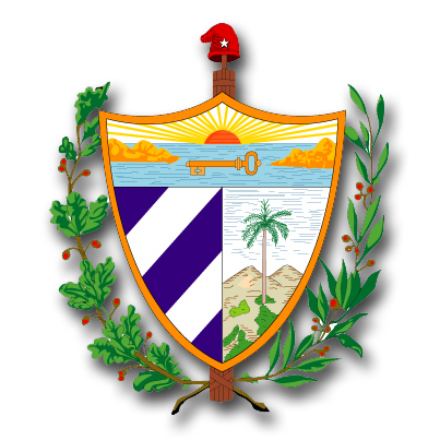 Cuba Coats Of Arms 8" Decal