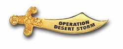 Desert Storm Sabre Lapel Pin