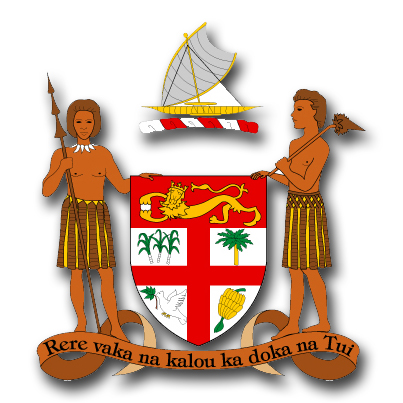 Fiji Coats Of Arms 10" Decal